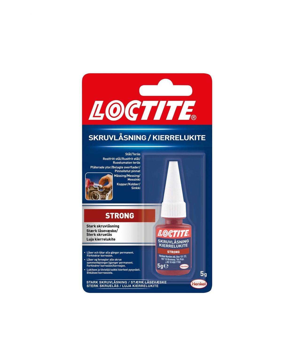 LOCTITE KIERRELUKITE STRONG - Halpakauppa Kauhava
